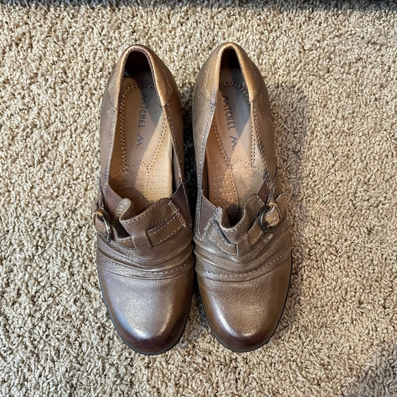 Michel M | Shoes | Michel M Brown Heels | Poshmark